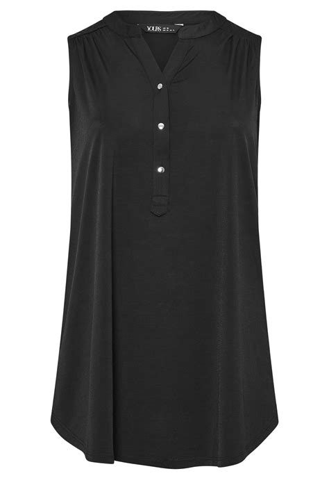 Yours Plus Size Black Sleeveless Blouse Yours Clothing