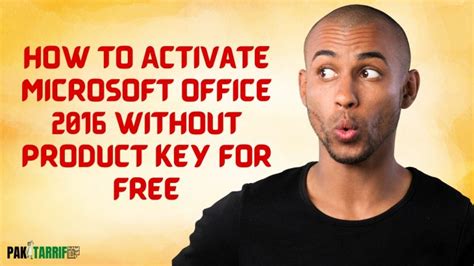 How To Activate Microsoft Office 2016 Without Product Key For Free Pak Tarrif