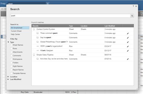 Why Did A Simple Search On Text Return Partial Matches — Smartsheet Community