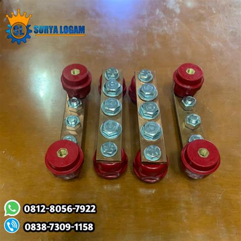 Jual Busbar Tembaga 3mm X 20mm X 100mm Busbar Grounding Busbar Custom Jakarta Barat