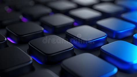 Ai Generated Illustration Of A Close Up Of Blank Keyboard Keys Stock Illustration Illustration