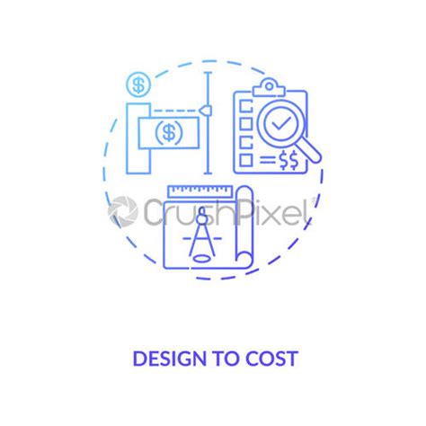 Design To Cost Concept Icon Stock Vector 2925828 Crushpixel
