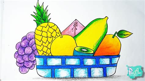 Fruits Drawing How To Draw Fruits Fruits Ki Drawing PastoArt YouTube