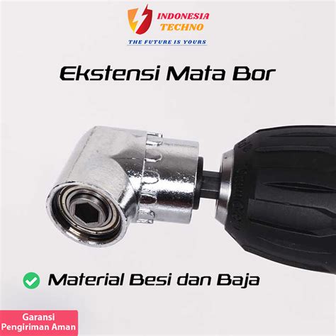 Sambungan Bor Kepala Bor Extension Mata Bor L Angle 1 4inch Hex Bit Socket Bor Alat Bantu Mata