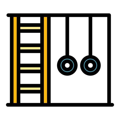 Premium Vector School Gym Icon Outline School Gym Vector Icon Color