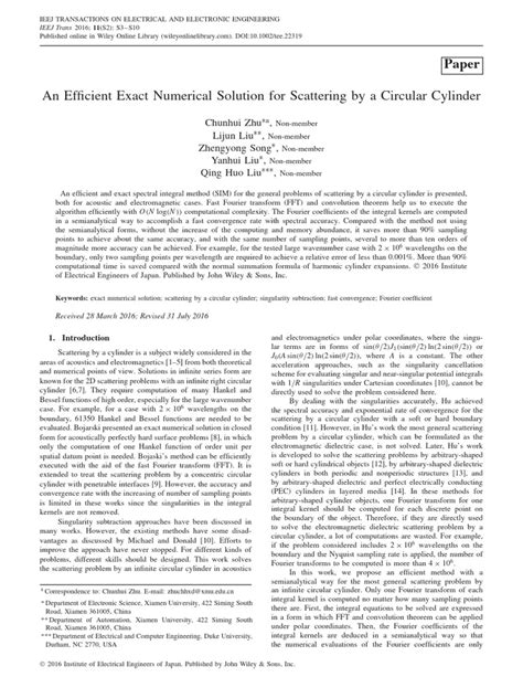 Ieej Transactions Elec Engng 2016 Zhu An Efficient Exact