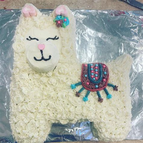 Llama Birthday Cake