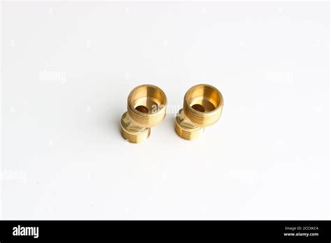 Metal Brass Water Pipe Fittings Materials For Plumbing Works Stock