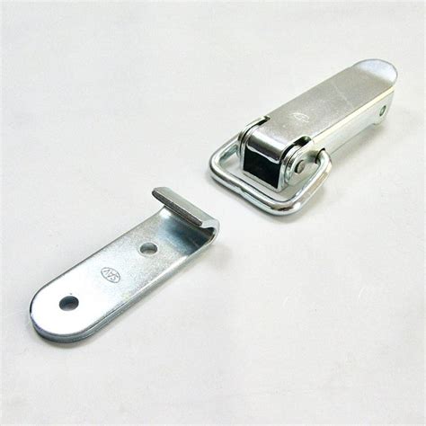 Locking Kit 2 Straight Wire Zinc Plated Loop Latch 40 X 90 Mm With