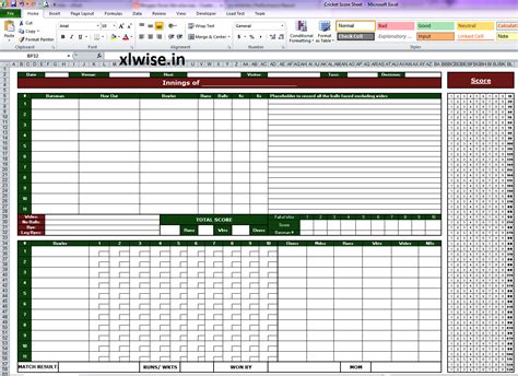 How To Create A Score Sheet In Excel Design Talk