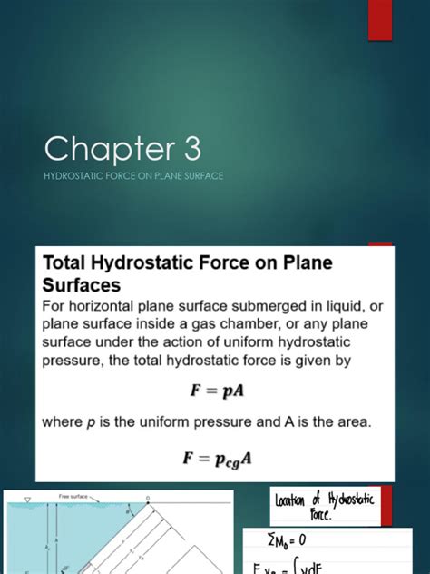 Chapter 3 Hydrostatic Force On Surfaces Pdf