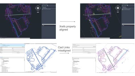 Solved Cad Links Misaligned Even Though Xrefs Aligned Autodesk Community
