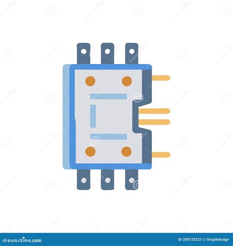 Circuit Protection Relay Icon For Safety Stock Illustration Illustration Of Machine Modern