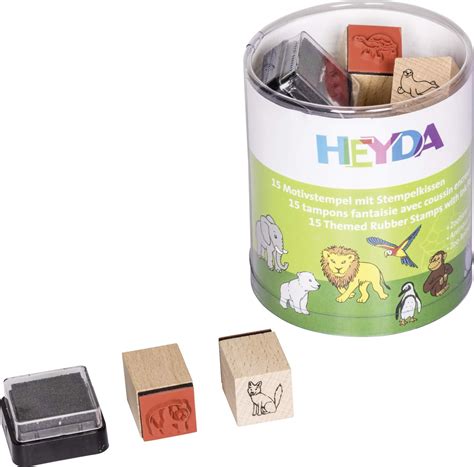 Heyda 204888695 Heyda 204888695 Stempel Set Waldtiere Setgröße 12 X