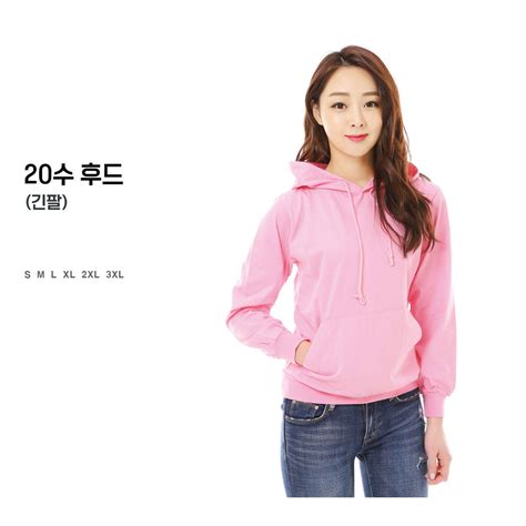 Tmu602 20수 후드 긴팔 16칼라 캥거루 주머니 퍼펙트 행사 제작 무지 단체 티셔츠 1676277760 티마스터