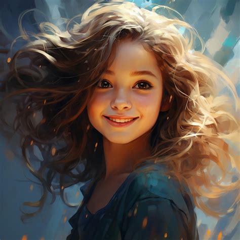 Premium Ai Image Girl Smiling Background