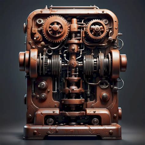 Premium Photo A Rusty Engine With The Word Engine On It