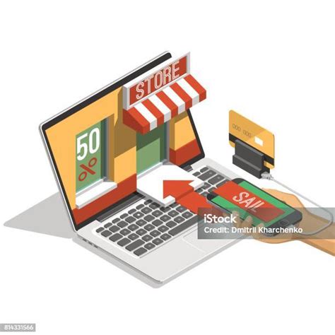 휴대폰 온라인 쇼핑 아이소메트릭 그림자 그림 저장 명령 절연 벡터 일러스트 레이 션 3차원 형태에 대한 스톡 벡터 아트 및 기타 이미지 3차원 형태 가격 개념