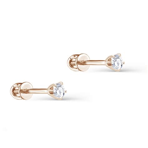 Золотые серьги Kabarovsky K2 0122 1000 с бриллиантом Золото 585° пробы