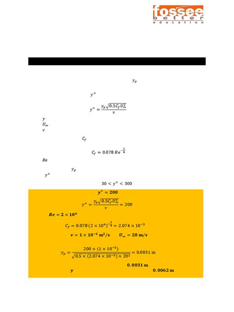 Turbulence Modelling In Openfoam Additionalmaterial Pdf Turbulence Reynolds Number