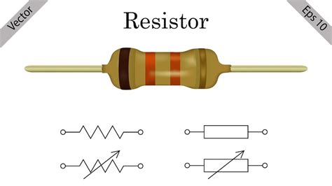 Premium Vector Resistor Isolated Electrical Part Vector Resistance Electronics Symbol