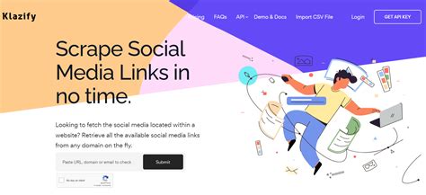exploring the social media data scraping api klazify