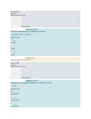 Question Correct Mark Out Of Flag Question Question Text Operations On Course Hero