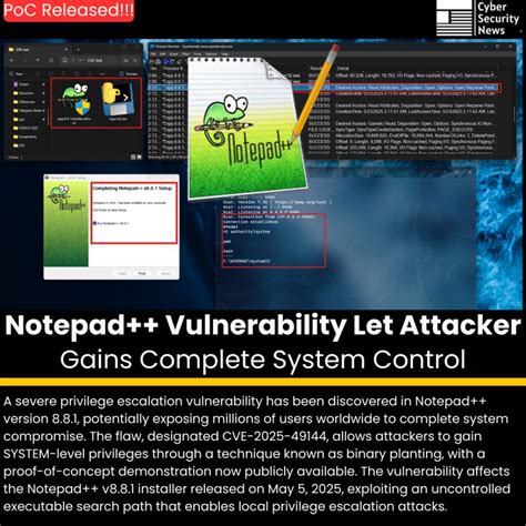Notepad Vulnerability Lets Attackers Control Systems Cyber Security News ® Posted On The