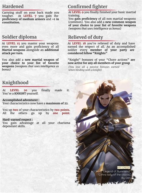 The Squire Homebrew Class For Dnd 5e Updated Version R
