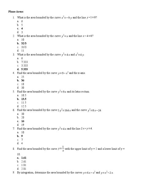 Integral Calculus Pdf Area Cartesian Coordinate System