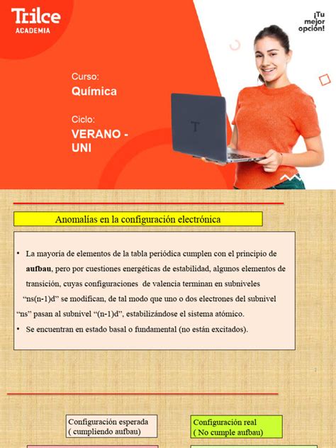 Semana 3 Configuración Electrónica Ii Descargar Gratis Pdf Configuración Electronica Ion