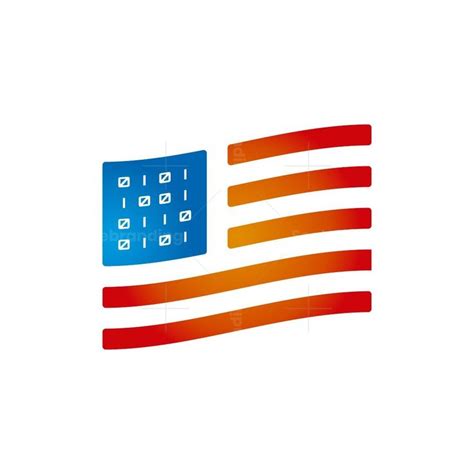 American Tech Flag Logo Coding Academy Legal Services Digital Education