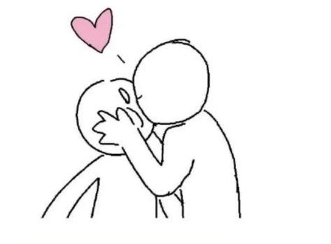 Kissing Meme Drawing