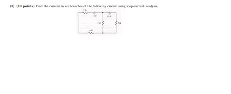 Solved Find The Current In All Branches Of The Following