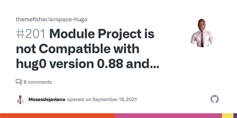 Module Project Is Not Compatible With Hug0 Version 088 And 087