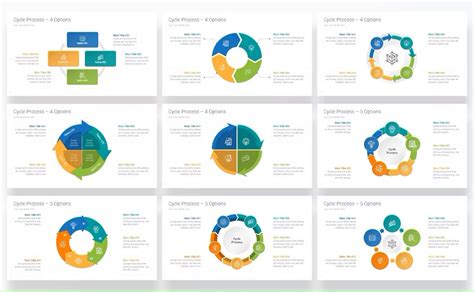 Circle Process Customized Layout Infographics Etsy