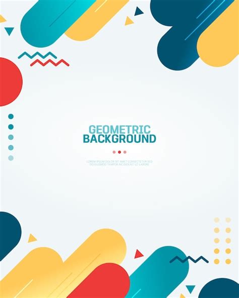 Premium Vector Simple Geometry Background Illustration