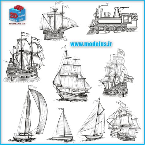 دانلود مجموعه وکتور گرافیکی حکاکی کشتی 1007 دانلود فایلهای ویژه و جذاب دستگاه لیزربرش ـ Cnc