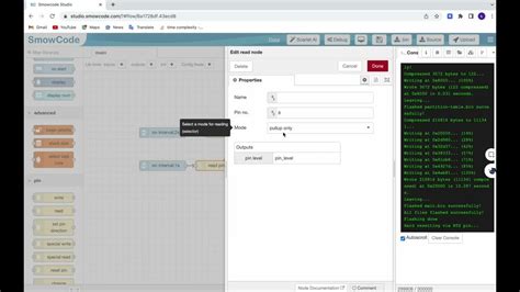 Read And Write To Gpio Pins Using Smowcode Esp32 Esp8266 Youtube