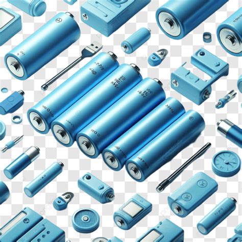투명한 배경에 있는 파란색 이온 배터리 셀의 3d 사진 블루 이온 배터리 셀의 3d 사진 투명한 배경에 외딴 Png 일러스트 및 이미지 에 대한 무료 다운로드