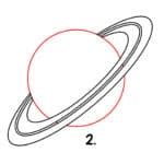 How To Draw Saturn Easy Step By Step Tutorial Made With HAPPY