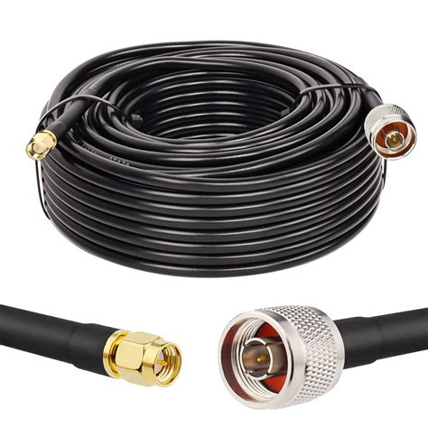 Mookeerf Sma Male To N Male Coax Cable Ft Kmr Sma To N Antenna Wire Cable Low Loss Type N