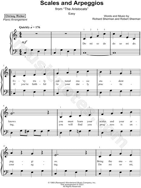 Chrissy Ricker Scales And Arpeggios Easy Sheet Music Piano Solo