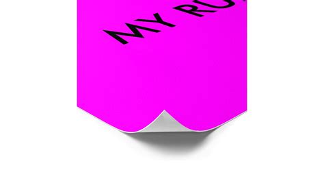 MY ROOM, MY RULES poster | Zazzle.com