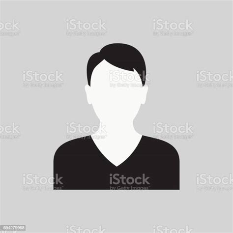 남자 아이콘입니다 남성 웹 로그인 평면 예술 개체 흑인과 백인 남자의 실루엣입니다 아바타 그림 약 벡터 일러스트 레이 션 Brand Name Online Messaging