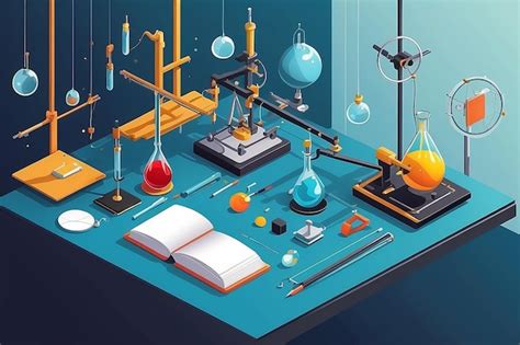 Premium Photo Illustrate A Physics Lab Setup With Pendulums Magnets