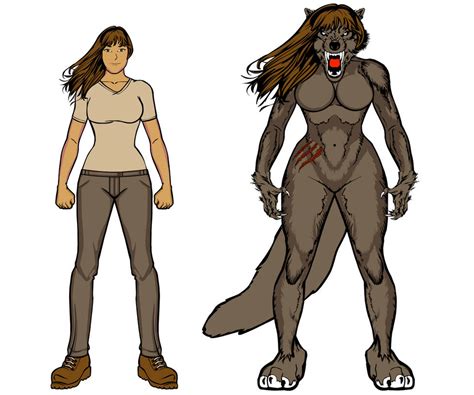 Linn Berson Human And Werewolf Forms By Japaneseanimebeetlex On Deviantart