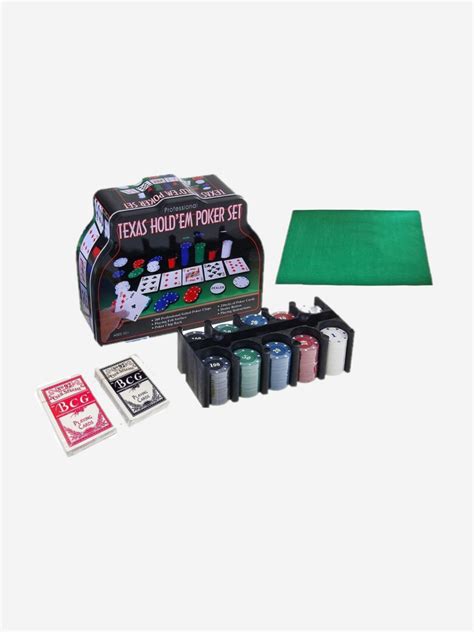 Игра настольная в жестяной коробке Нескучные игры Покер 200 фишек черныйкрасныйзеленыйбелый