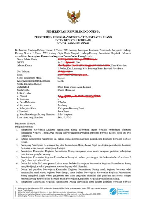 Pkkpr Menunggu Verifikasi Persyaratan Pt Solusi Tekno Lingkungan