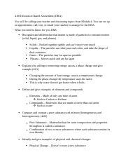 Module Notes Docx Discussion Based Assessment DBA You Will Be Calling Your Teacher And